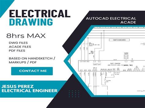 An Electrical Drawing In Autocad Electrical From A Handskech Pdf 8hrs Max Upwork