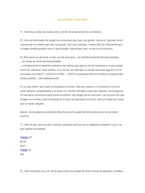 Comandos Cmd Pdf Dos Archivo De Computadora