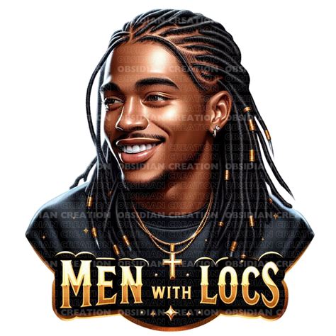 Black Man With Loc Afro Dreadlocks Clipart African American Hair