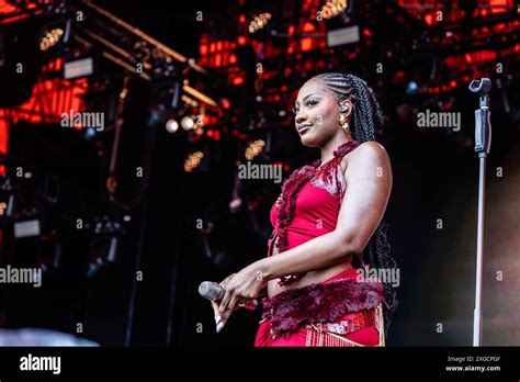 Roskilde Denmark 06th July 2024 The Nigerian Singer And Songwriter Tems Performs A Live