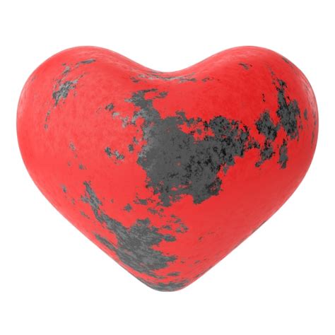 Premium Photo 3d Rusty Heart Model 3d Illustration