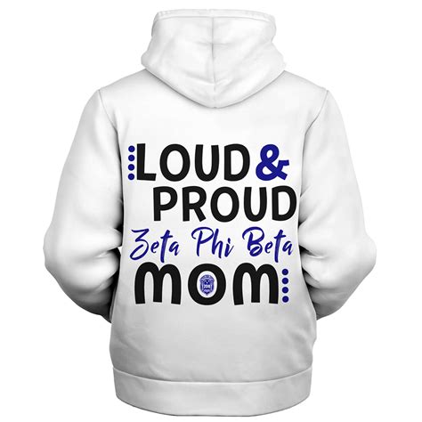 Zeta Phi Beta Sherpa Hoodie Loud And Pround Zeta Phi Beta Mom