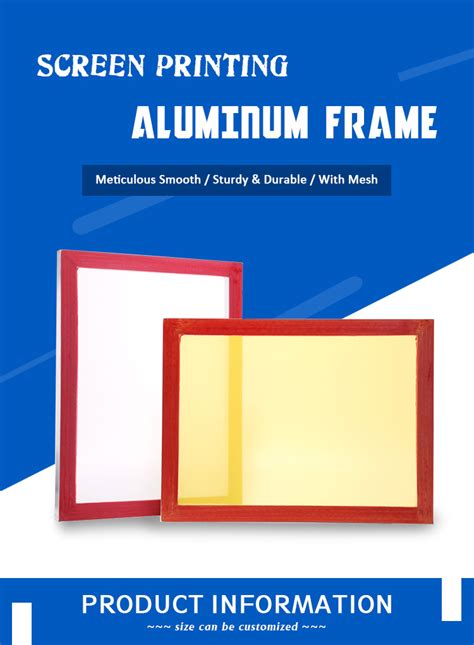 Aluminum Screen Printing Frames With Mesh Professional Mesh