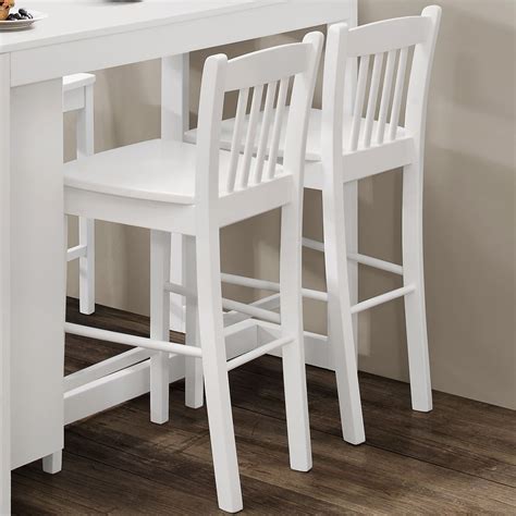 White Kitchen Counter Height Stools