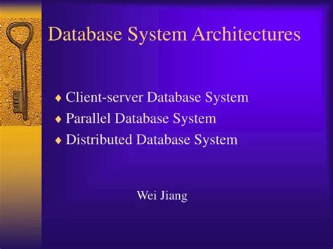 ppt database system architectures powerpoint presentation free