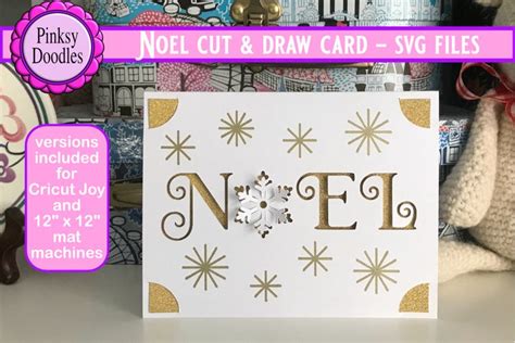 Noel Christmas Card Svg File Cricut Joy Ready Card