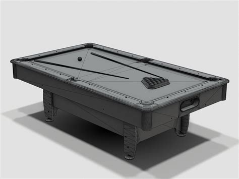 3d Model Pool Table Jalano Vr Ar Low Poly Cgtrader