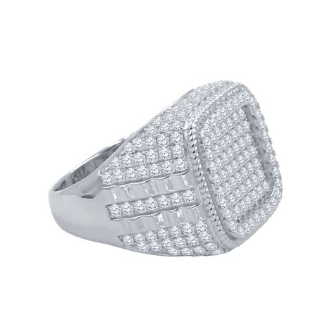 Luxe Moissanite Silver Ring I 992271 Watches International Llc