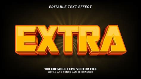 Premium Vector Extra Editable Text Effect