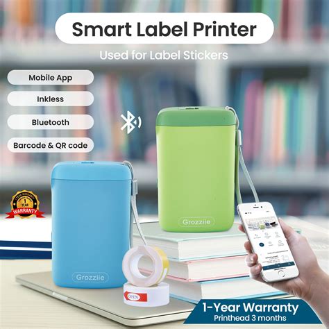 Mini Thermal Label Printer Portable Bluetooth Thermal Tape Label Prin