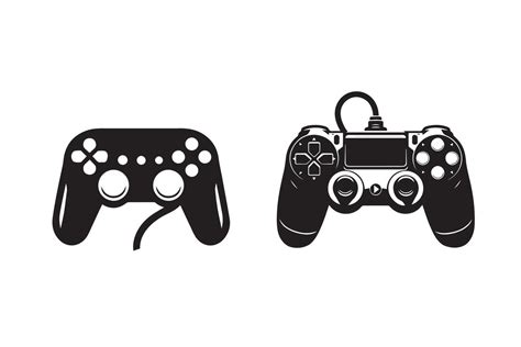 Game Controller Silhouette Icon Illustration Artwork 48070677 Vector