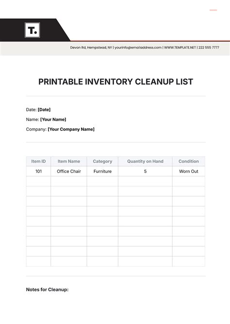 Free Plant Inventory Template To Edit Online