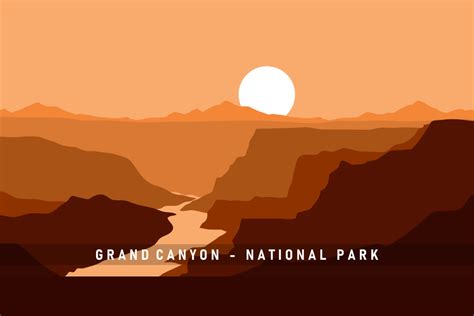 Grand Canyon National Park Background Graphic By Nipnoob · Creative Fabrica
