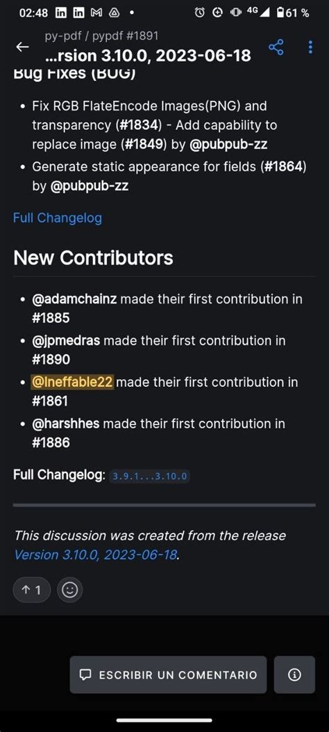 Miguel Grillo Orellana On Linkedin Python Pypdf Contribution Opensource