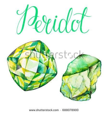 Pin By Cassy Chester On Peridot Gem Drawing August Birth Stone