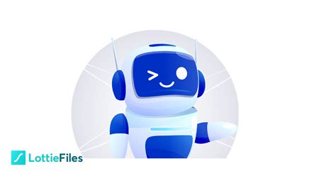 Bot Welcome With Blink On Lottiefiles Free Lottie Animation