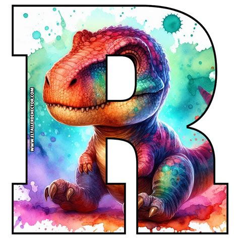 Letra R De T Rex Dinosaurio El Taller De Hector