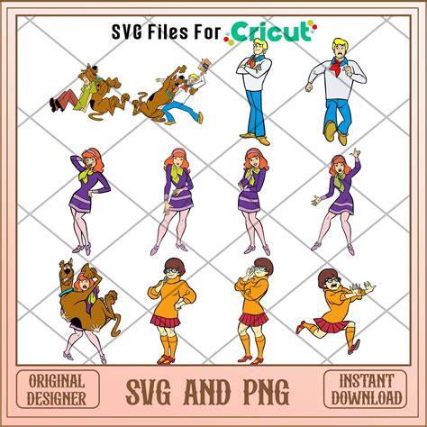Scooby Doo Cartoon And Friends Svg Bundle Svg Files For Cricut