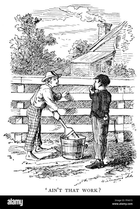 Clemens Tom Sawyer Nthe Immortal Incident Of Whitewashing The Fence