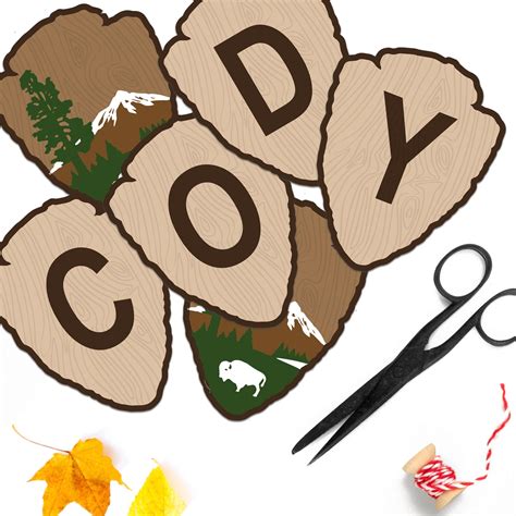 National Park Camp Theme Party Instant Printable Editable Digital Download Banner Letters