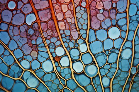 Micrografia De Células Vegetais De Caule De Dicotiledônea Lenhosa