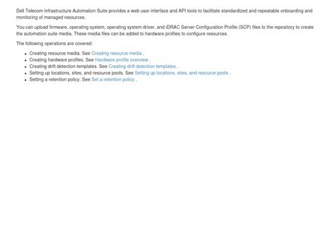 Onboarding Preparation Overview Dell Telecom Infrastructure Automation Suite 2 1