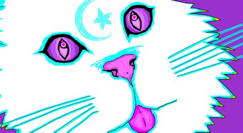 Psychedelic Cats Drawings Sketchport