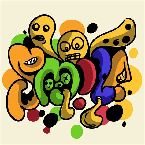Doodle Art Smile Vector Illustration 20864624 Vector Art At Vecteezy