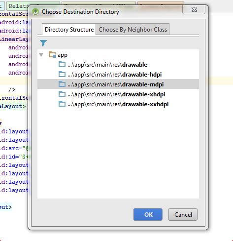 Android Studio Drawable Hdpi Hidden Stack Overflow
