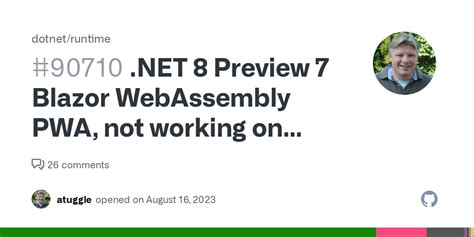 Net 8 Preview 7 Blazor Webassembly Pwa Not Working On Iphone And Ipad · Issue 90710 · Dotnet