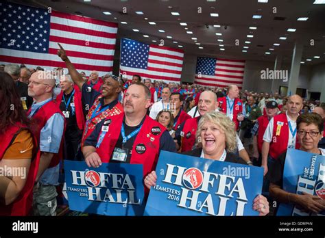 Las Vegas Nevada Supporters Of Teamsters President James Hoffa Jr