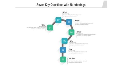 Seven Key Questions With Numberings Powerpoint Templates Slides And Graphics