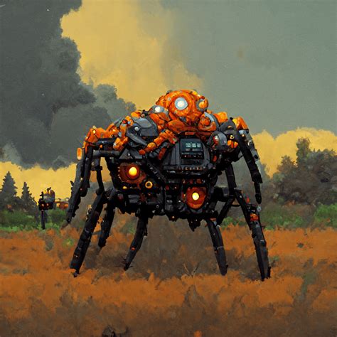 So I Asked Ai To Draw Spidertron Rfactorio