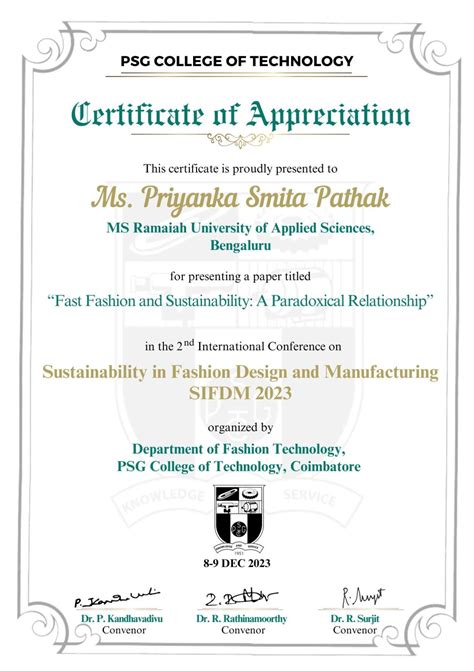 Priyanka Smita Pathak On Linkedin Sifdm2023 Sustainability Fashionindustry Strategicsolutions