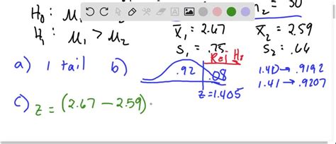 Solveda Sample Of 65 Observations Is Selected From One Population With A Population Standard
