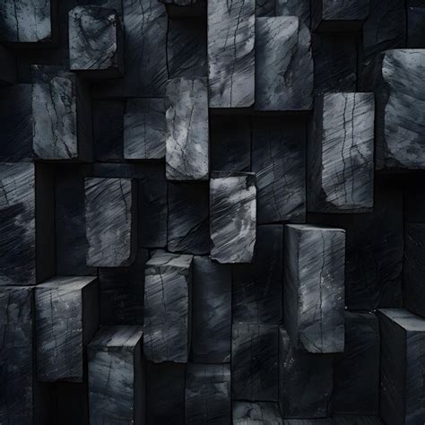 Premium Ai Image Basalt Columns Texture