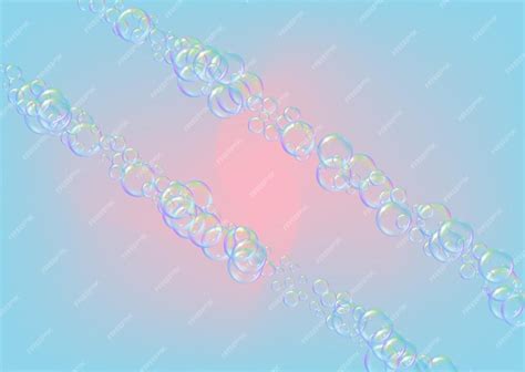 Premium Vector Fizz Background With Shampoo Foam And Soap Bubbles