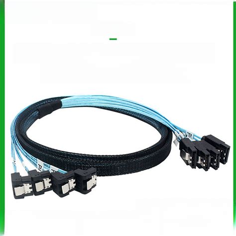 4 Sata To 4 Sata Straight Curved Server Cable Ssd Solid State Drive
