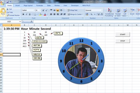 Tutorial How To Create Analog Oclock With Vba Excel — Steemit
