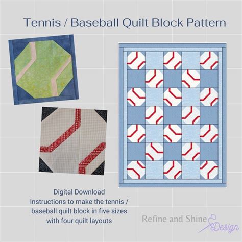 Baseball Quilt Kit Etsy