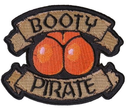 Booty Pirate Patch For Sewing On To Jackets By Ivamis Patches