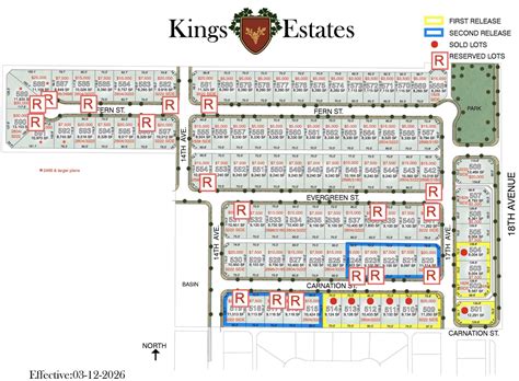 Community Map And Price List Kings Estates