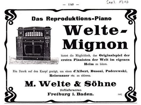 Welte Mignon Alchetron The Free Social Encyclopedia