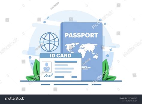 Smart Id Card Concept Digital Passport Stock Vector Royalty Free