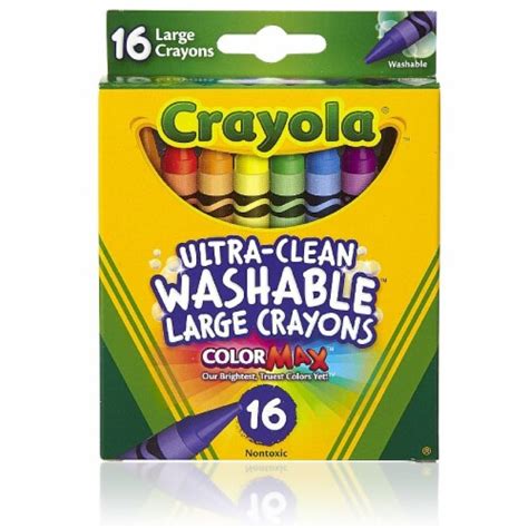 Crayola Jumbo Washable Crayons 16 Ea Pack Of 3 3 Kroger