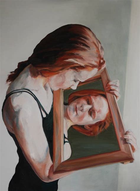Girl Looking In Mirror Painting At Explore