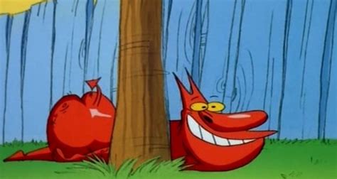 Cow And Chicken Red Guy Butt
