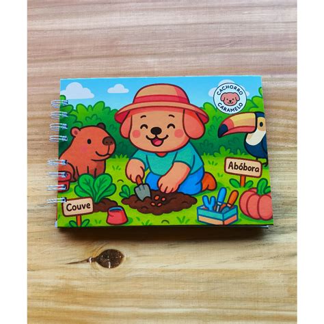 Cachorro Caramelo Livro De Colorir A5 Shopee Brasil