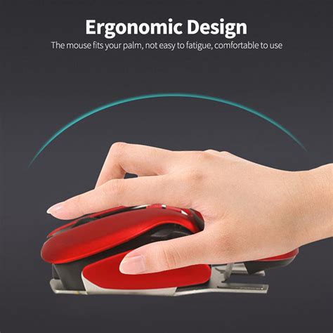 Generic 24g Wireless Mouse Ergonomic Office Mouse 10m Transmission