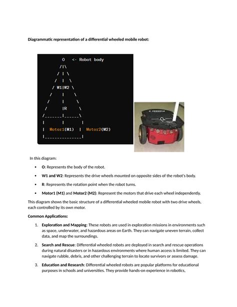 simple differential wheeled mobile robot docx